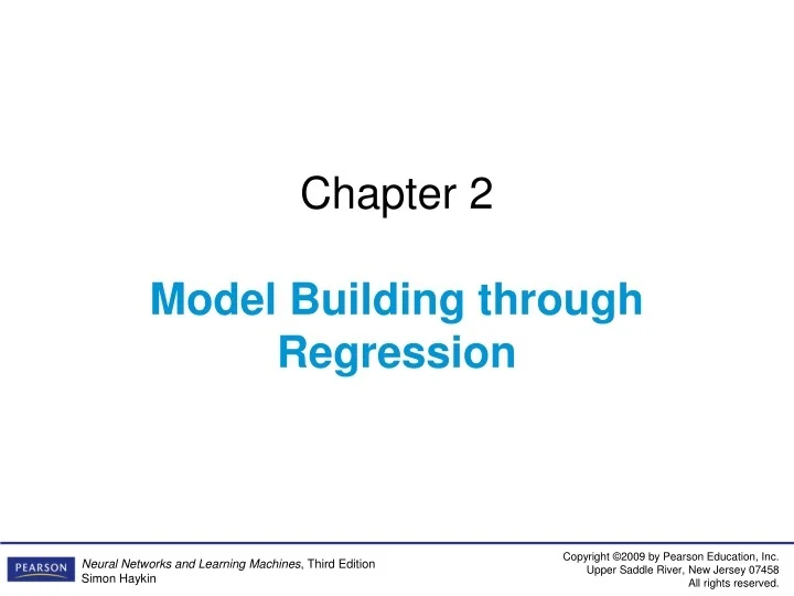 PPT - Chapter 2 Model Building through Regression PowerPoint ...