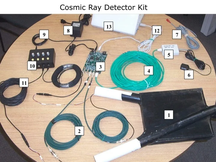 PPT - Cosmic Ray Detector Kit PowerPoint Presentation, free download ...