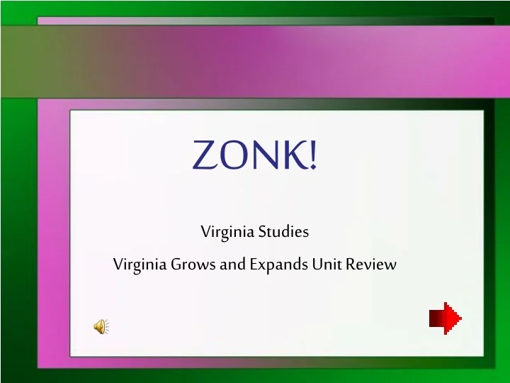 PPT - ZONK! PowerPoint Presentation, free download - ID:9592182