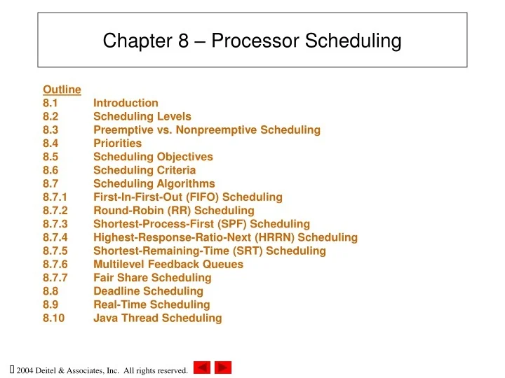 PPT - Chapter 8 – Processor Scheduling PowerPoint Presentation, free download - ID:9592799