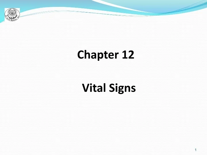 PPT - Chapter 12 Vital Signs PowerPoint Presentation, free download ...
