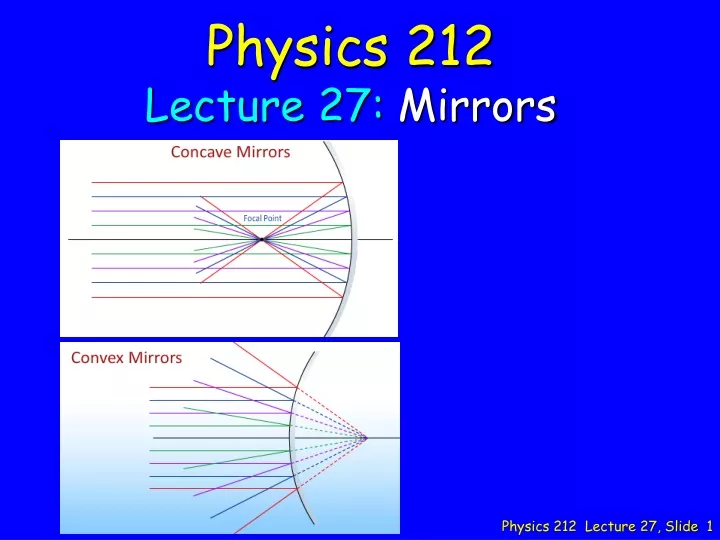 PPT - Physics 212 Lecture 27: Mirrors PowerPoint Presentation, free ... PPT - Physics 212 Lecture 27: Mirrors PowerPoint Presentation, free ...