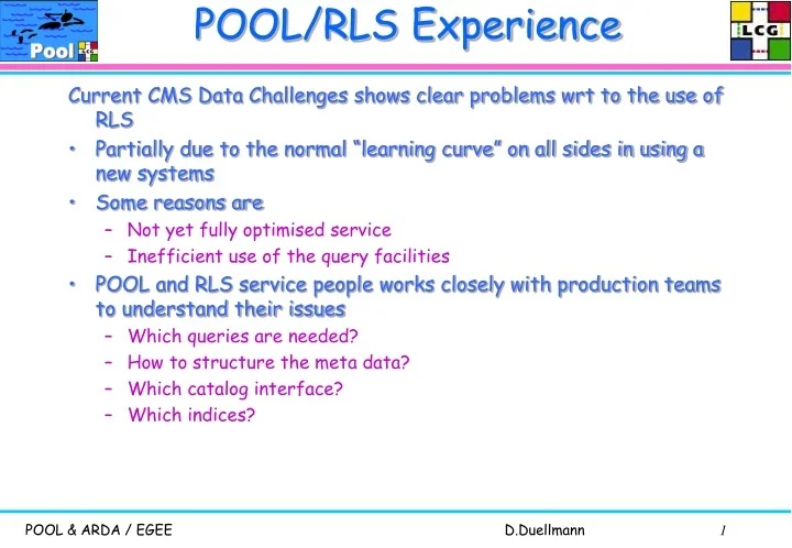 PPT - POOL/RLS Experience PowerPoint Presentation, free download - ID ...