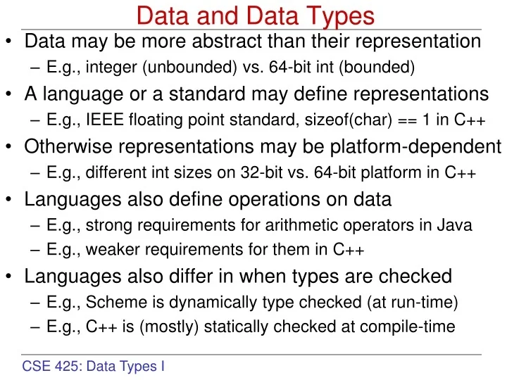PPT - Data and Data Types PowerPoint Presentation, free download - ID ...