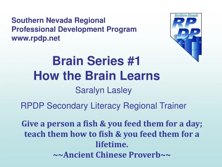 PPT - Southern Nevada Regional Professional Development Program rpdp ...