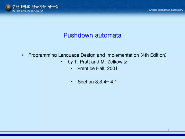 PPT - Pushdown automata PowerPoint Presentation, free download - ID:9595108 PPT - Pushdown automata PowerPoint Presentation, free download - ID:9595108