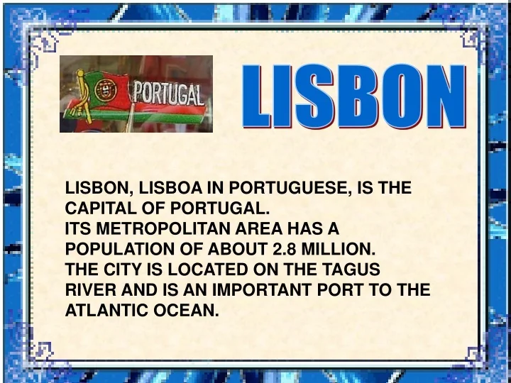 PPT - LISBON PowerPoint Presentation, free download - ID:9597499