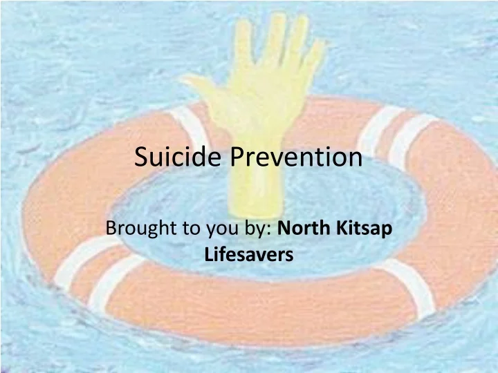 PPT - Suicide Prevention PowerPoint Presentation, free download - ID ...