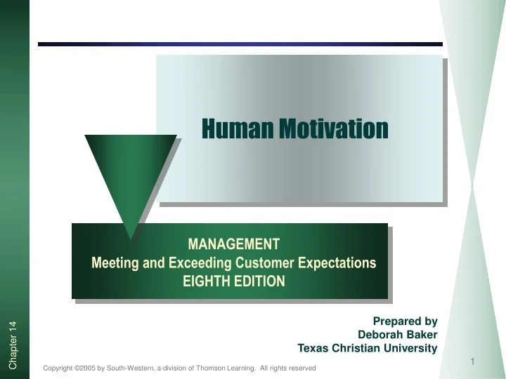 PPT - Human Motivation PowerPoint Presentation, free download - ID:9599198