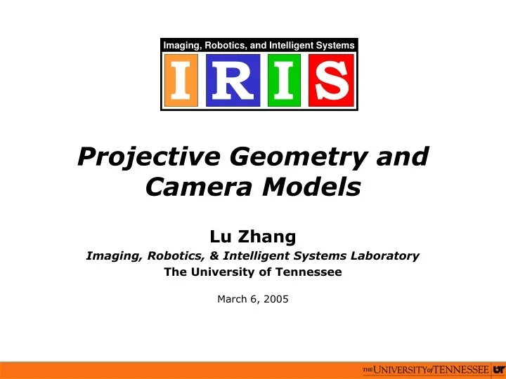 PPT - Projective Geometry and Camera Models PowerPoint Presentation ...