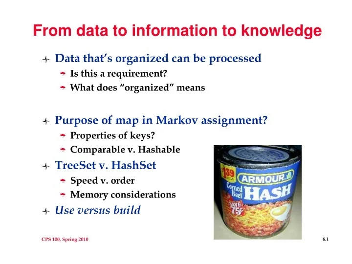 PPT - From data to information to knowledge PowerPoint Presentation ...