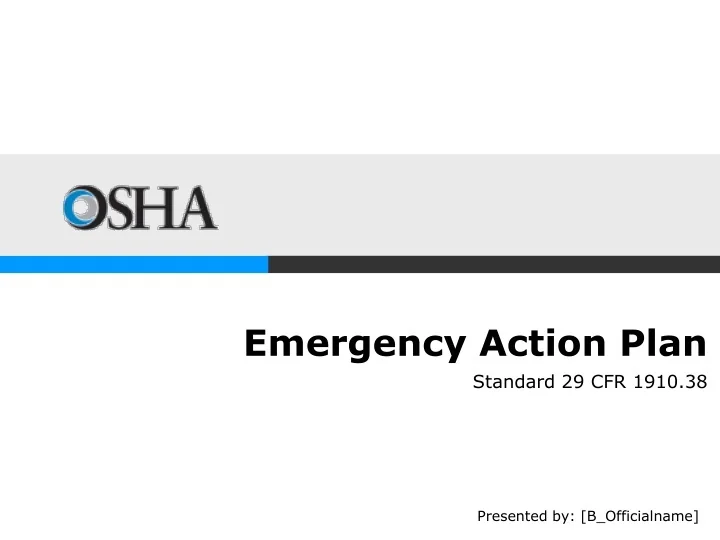 PPT - Emergency Action Plan PowerPoint Presentation, free download - ID ...