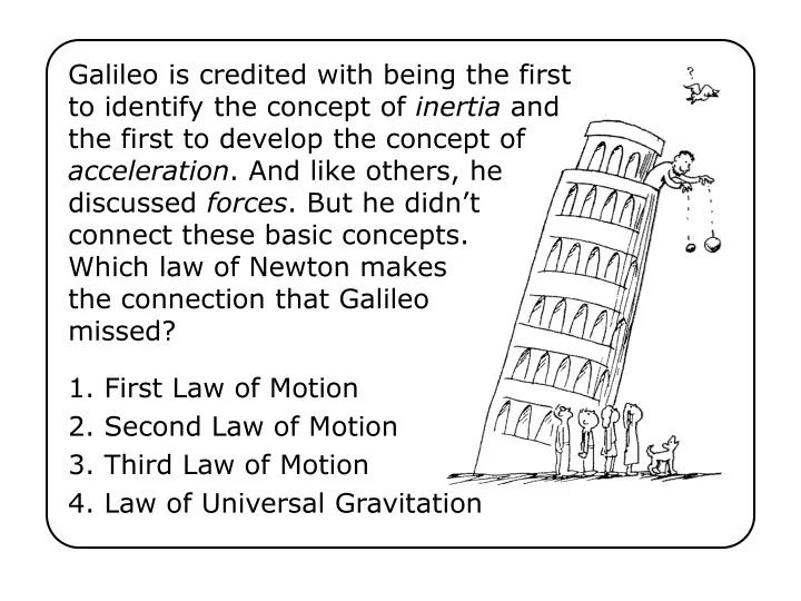 PPT - 1. First Law of Motion 2. Second Law of Motion 3. Third Law of ...