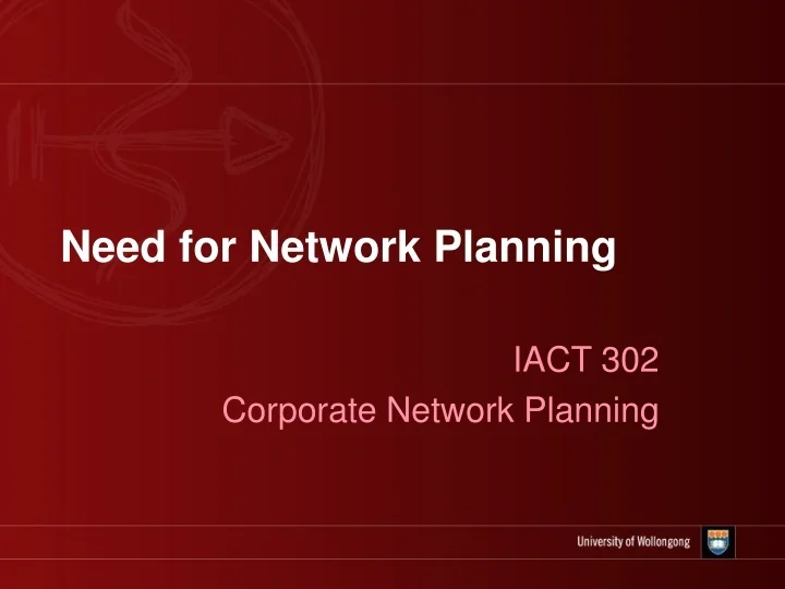 PPT - Need for Network Planning PowerPoint Presentation, free download ...