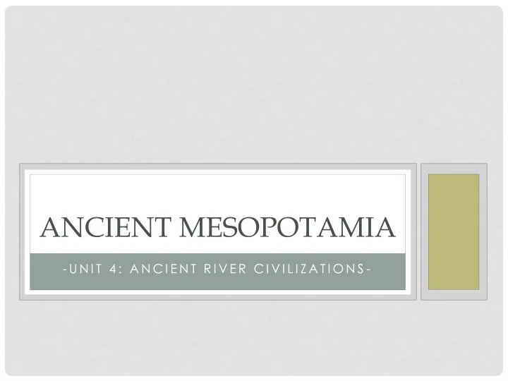 PPT - Ancient Mesopotamia PowerPoint Presentation, free download - ID ...