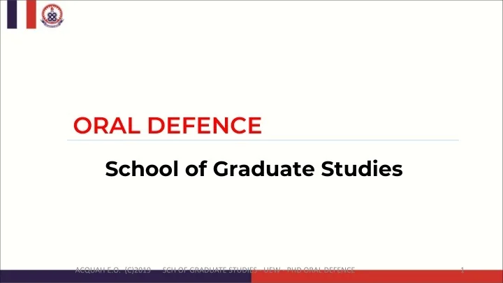 PPT - ORAL DEFENCE PowerPoint Presentation, free download - ID:9605249