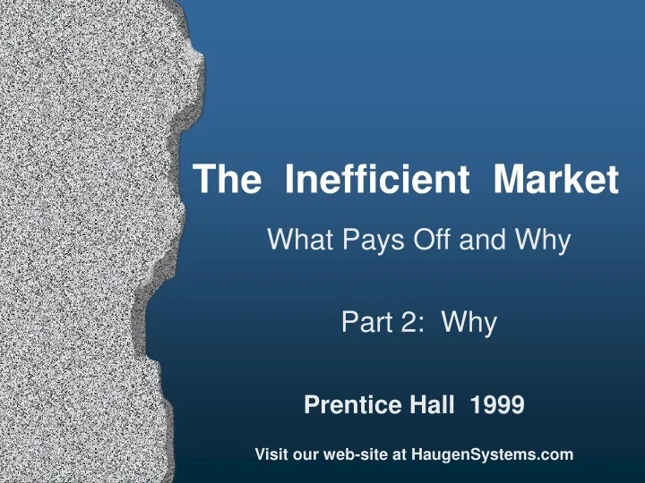 PPT - The Inefficient Market PowerPoint Presentation, free download ...