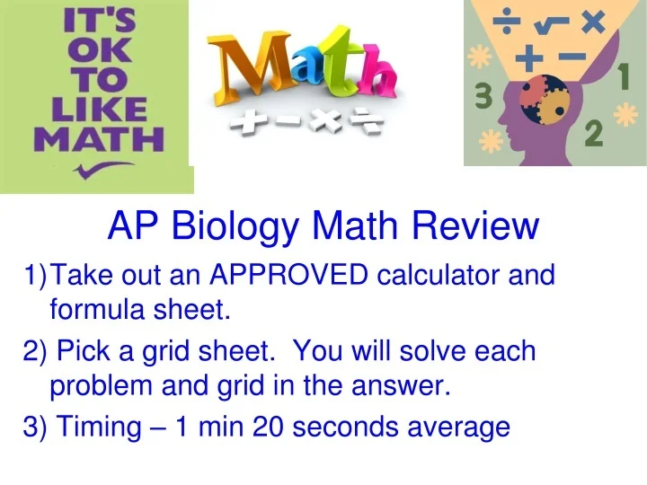 PPT - AP Biology Math Review PowerPoint Presentation, free download ...