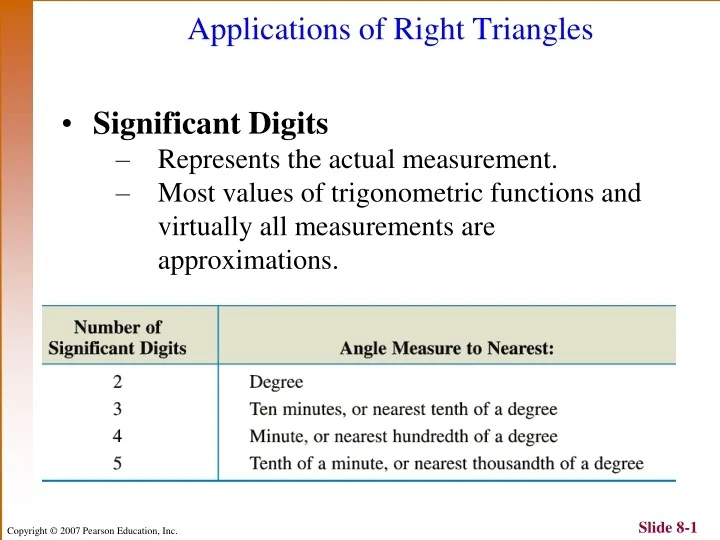 PPT - Applications of Right Triangles PowerPoint Presentation, free ...