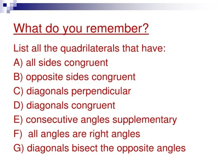 PPT - What do you remember? PowerPoint Presentation, free download - ID ...