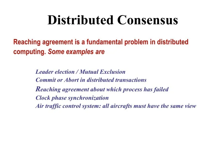 PPT - Distributed Consensus PowerPoint Presentation, free download - ID ...