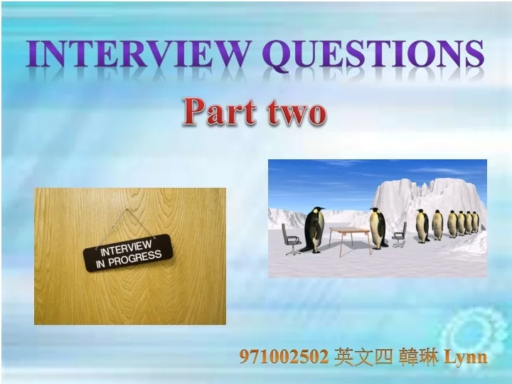 PPT - Interview questions PowerPoint Presentation, free download - ID ...