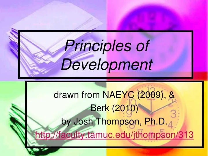 PPT - Principles of Development PowerPoint Presentation, free download ...
