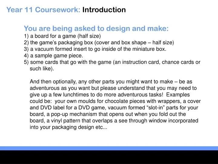 PPT - Year 11 Coursework: Introduction PowerPoint Presentation, free ...