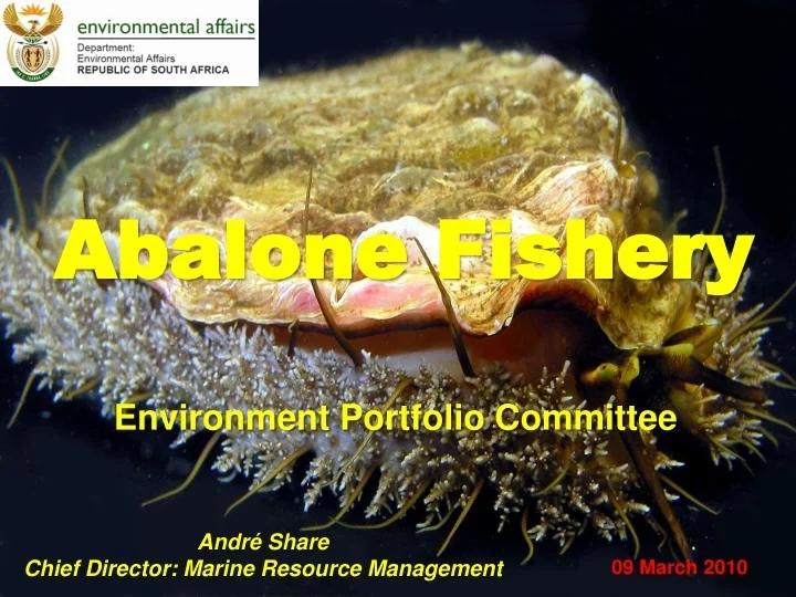 PPT - Environment Portfolio Committee PowerPoint Presentation, free ...