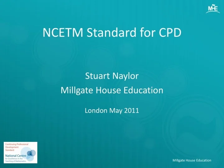 PPT - NCETM Standard for CPD PowerPoint Presentation, free download ...