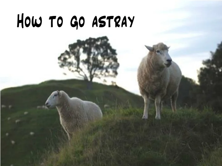 PPT - How to go astray PowerPoint Presentation, free download - ID:9615394
