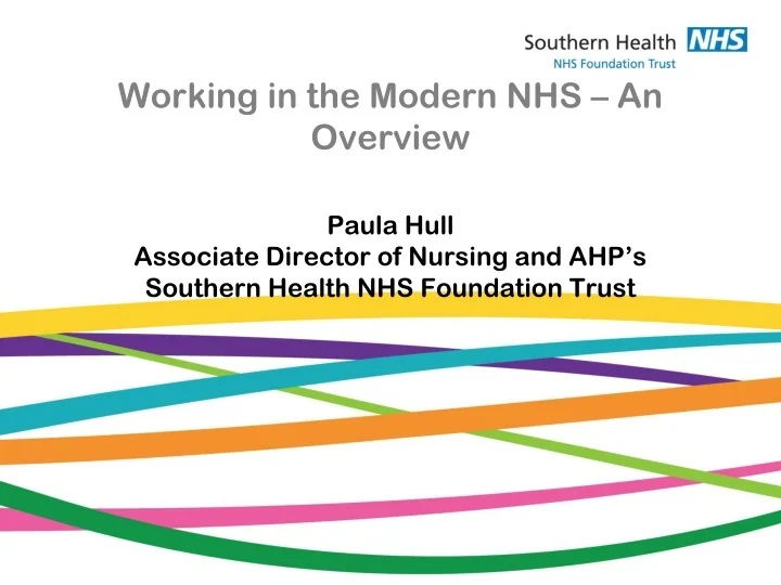 PPT - The Modern NHS PowerPoint Presentation, free download - ID:9615817