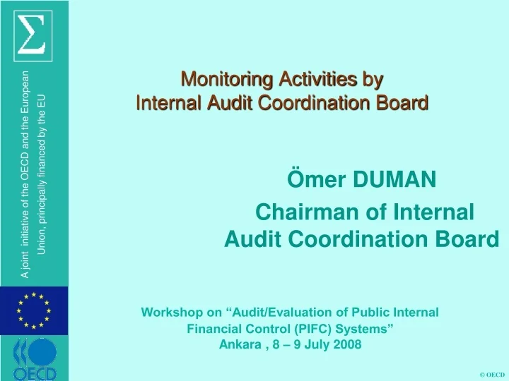 PPT - Monitoring Activities by Internal Audit Coordination Board ...