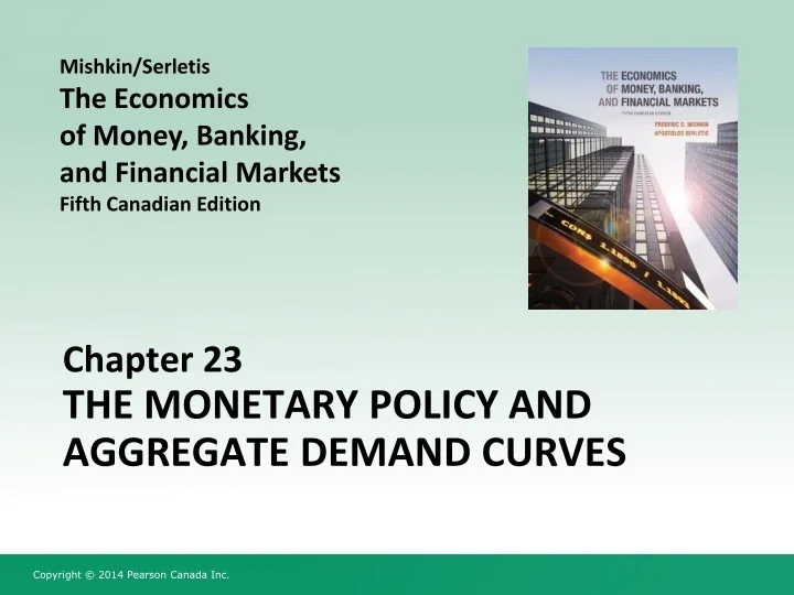 PPT - The Monetary Policy and Aggregate Demand Curves PowerPoint ...