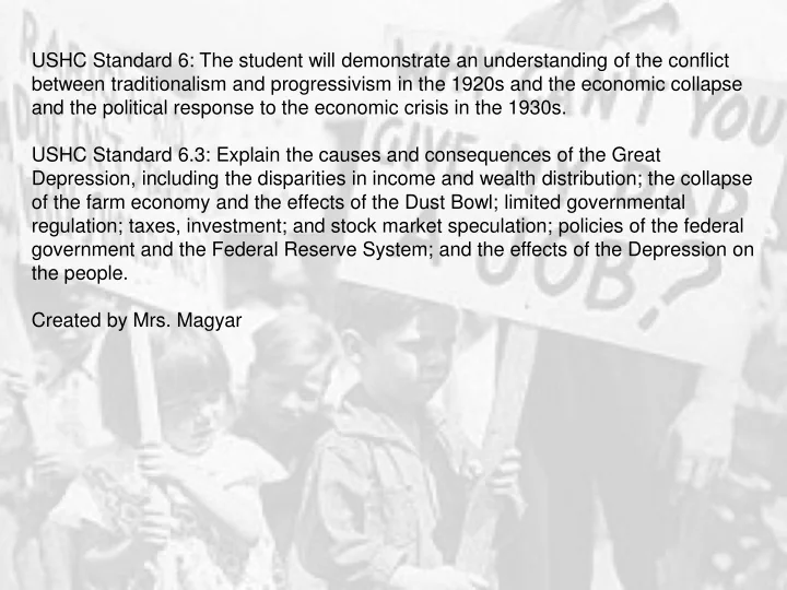 PPT - The Great Depression PowerPoint Presentation, free download - ID ...
