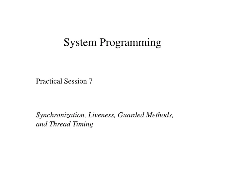 PPT - System Programming PowerPoint Presentation, free download - ID ...