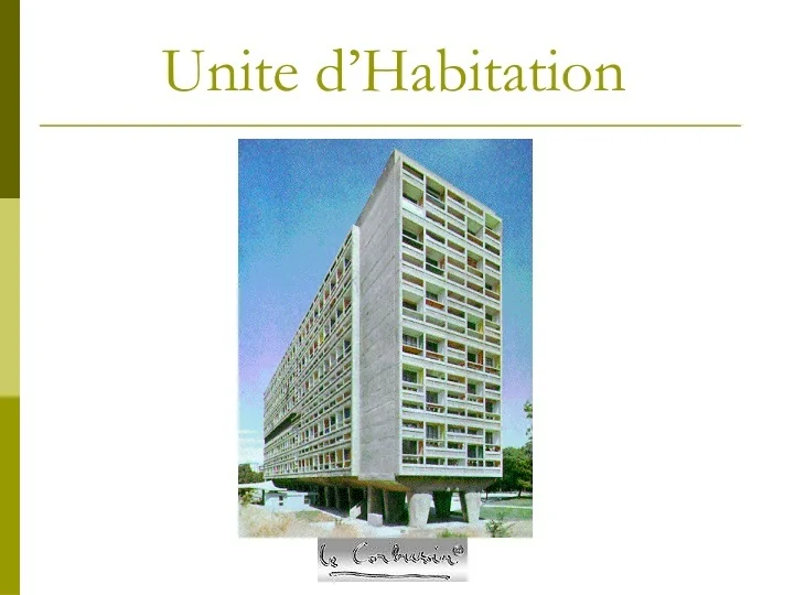 PPT - Unite d’Habitation PowerPoint Presentation, free download - ID ...