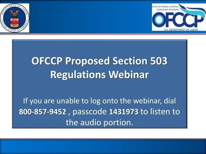 PPT - NOTICE of Proposed Rulemaking (NPRM) PowerPoint Presentation ...