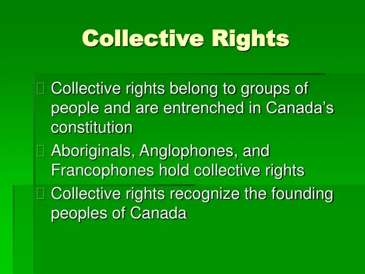 PPT - Collective Rights PowerPoint Presentation, free download - ID:9624723