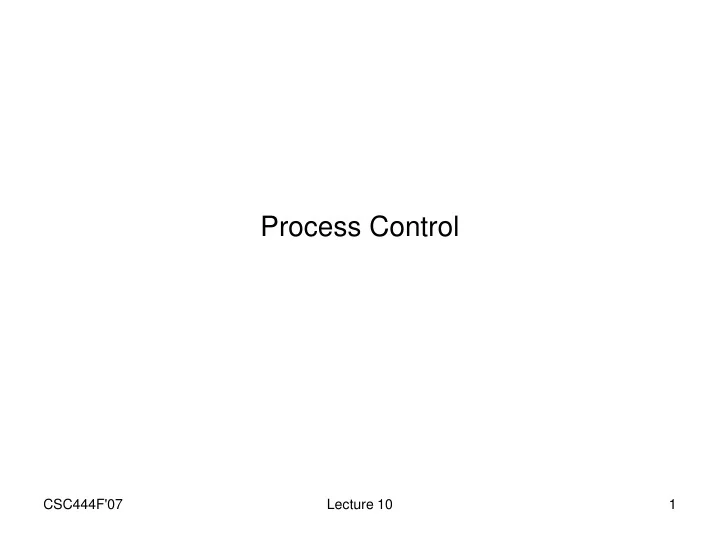 PPT - Process Control PowerPoint Presentation, free download - ID:9625857