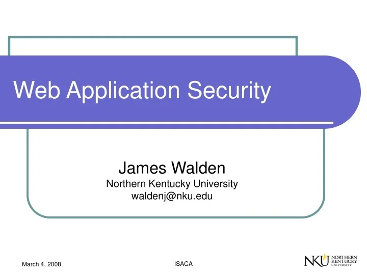 PPT - Web Application Security PowerPoint Presentation, free download ...