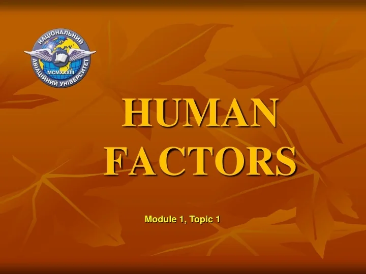 PPT - HUMAN FACTORS PowerPoint Presentation, free download - ID:9628441