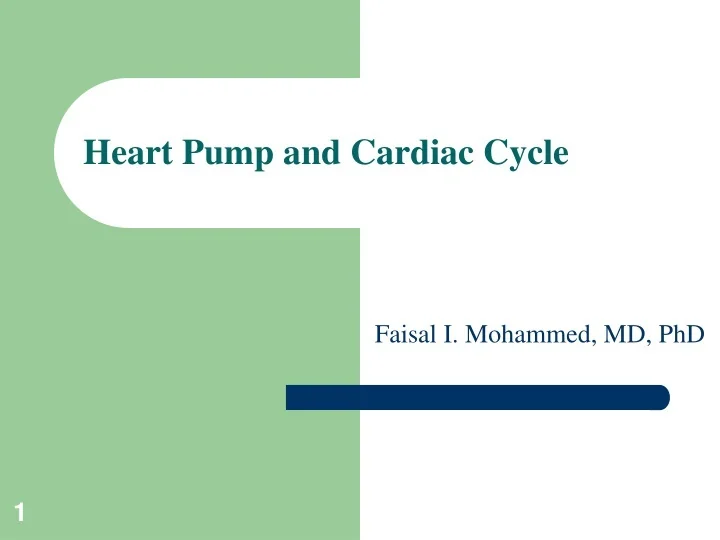 PPT - Heart Pump and Cardiac Cycle PowerPoint Presentation, free ...