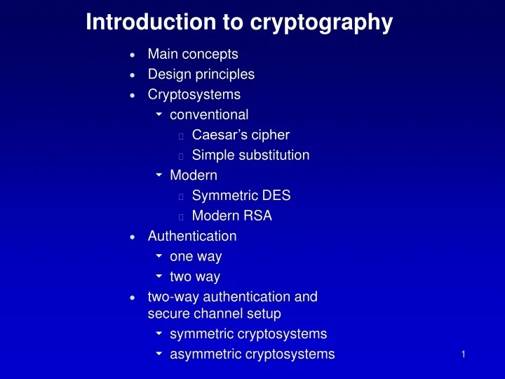 PPT - Introduction to cryptography PowerPoint Presentation, free ...