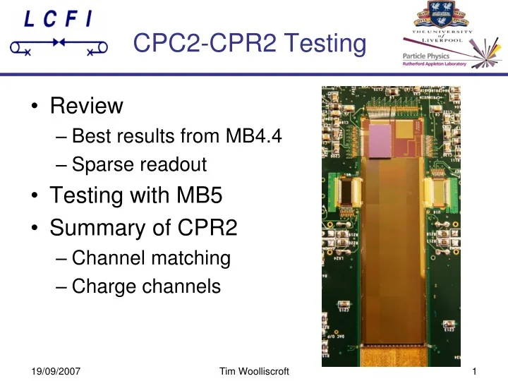 PPT - CPC2-CPR2 Testing PowerPoint Presentation, free download - ID:9630435