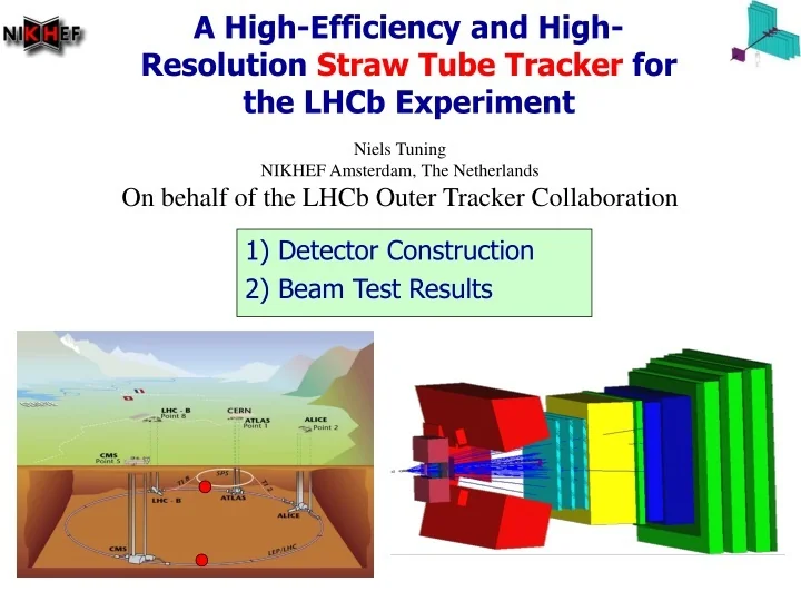 PPT - A High-Efficiency and High-Resolution Straw Tube Tracker for the ...
