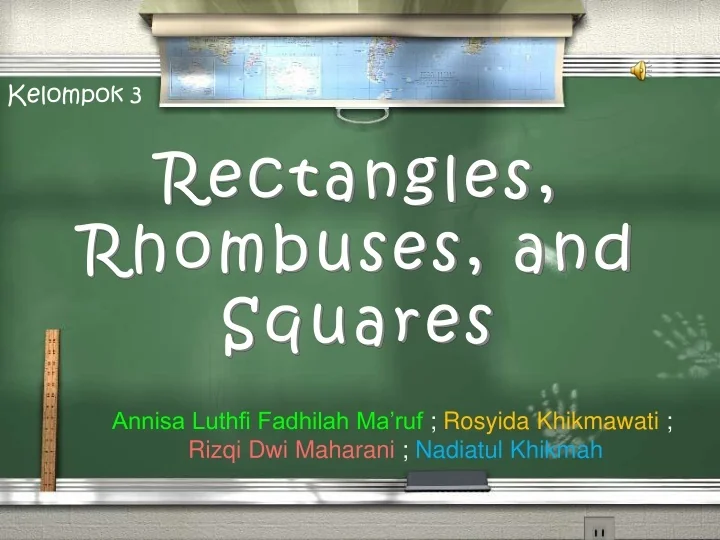 PPT - Rectangles, Rhombuses, and Squares PowerPoint Presentation, free ...