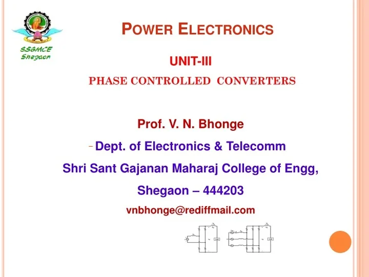 PPT - Power Electronics PowerPoint Presentation, free download - ID:9631577