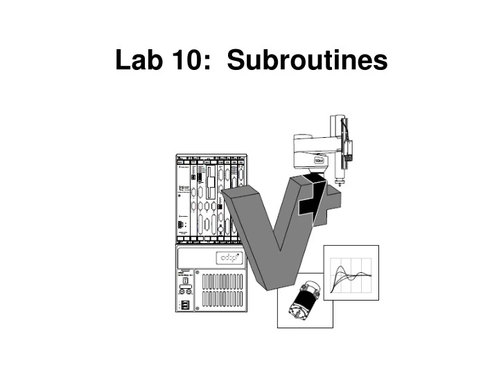 PPT - Lab 10: Subroutines PowerPoint Presentation, free download - ID ...