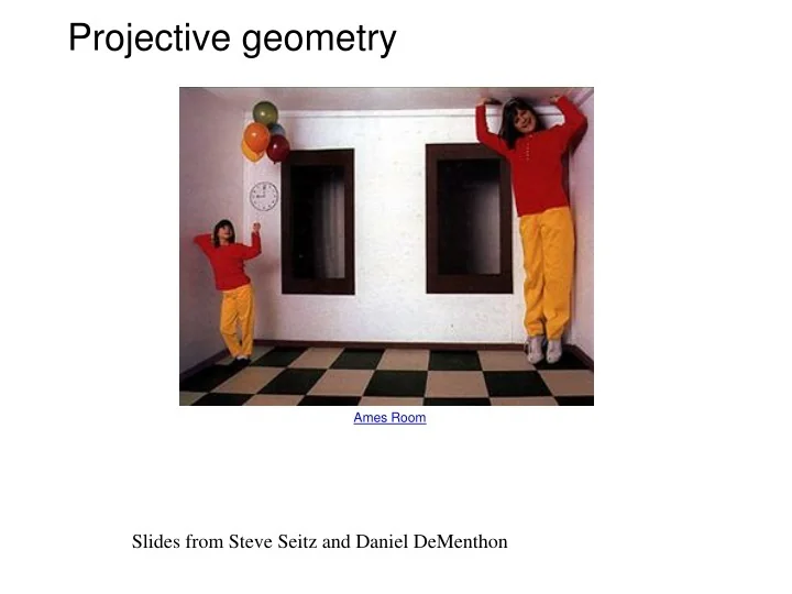 PPT - Projective geometry PowerPoint Presentation, free download - ID ...